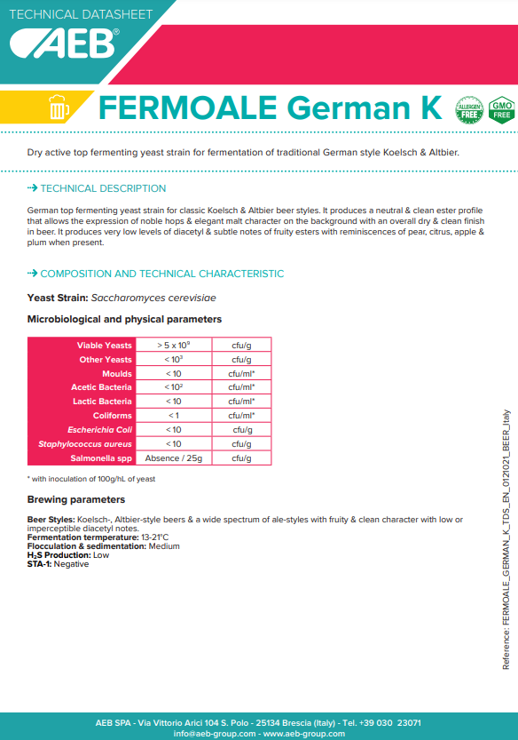 AEB Fermoale German K - 500g